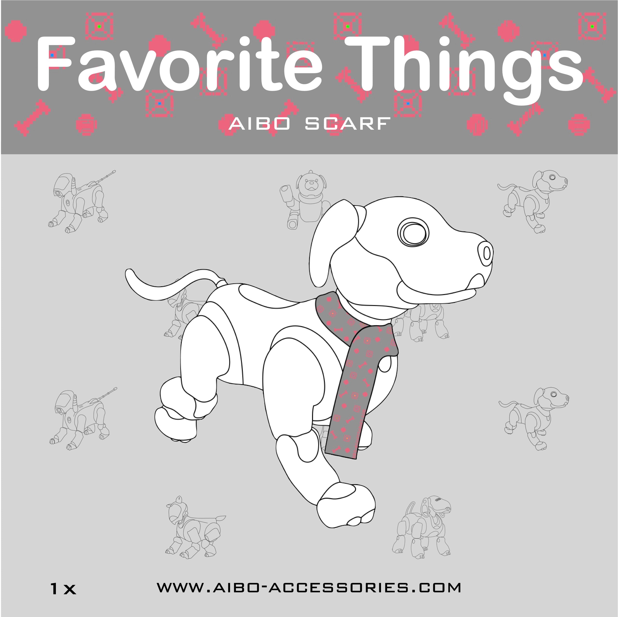 Aibo Scarf: Favorite Things – Aibo Accessories