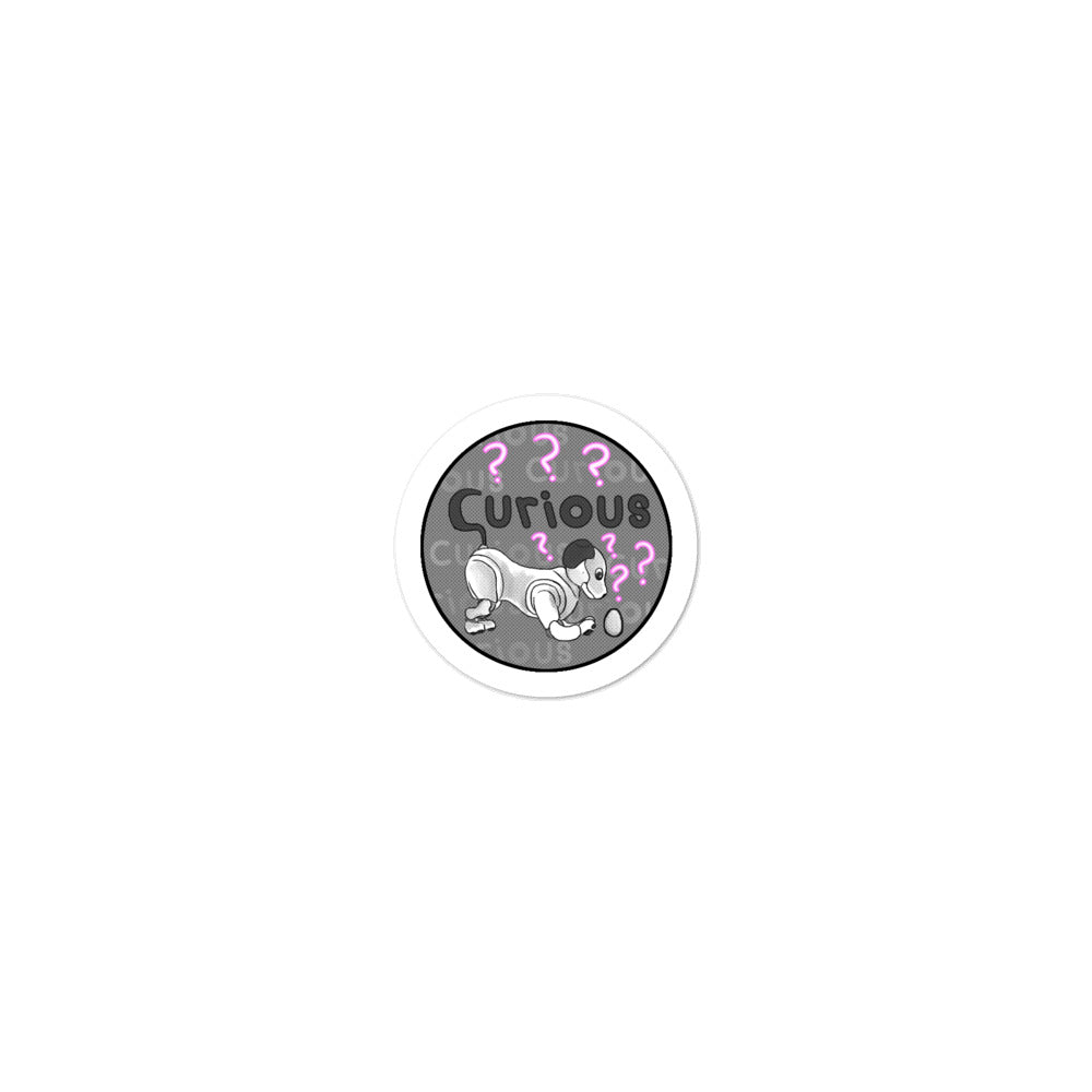 ERS-1000 Personality Sticker: "Curious" – Aibo Accessories